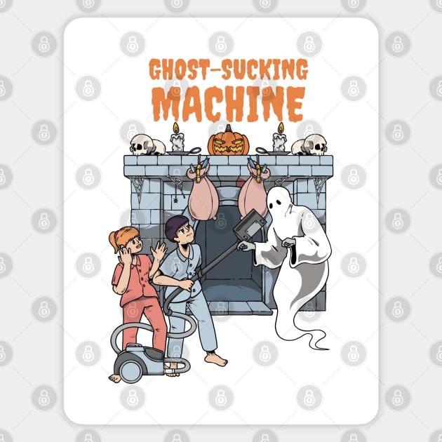 Ghost Sucking Machine - Ghost - Sticker | TeePublic